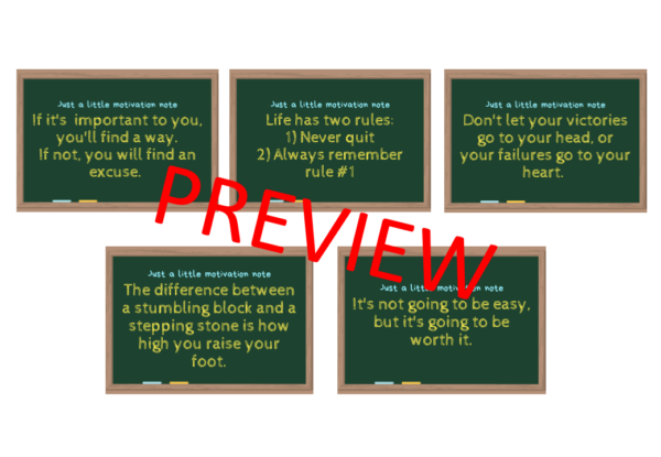 Motivational Note Cards | Made By Teachers