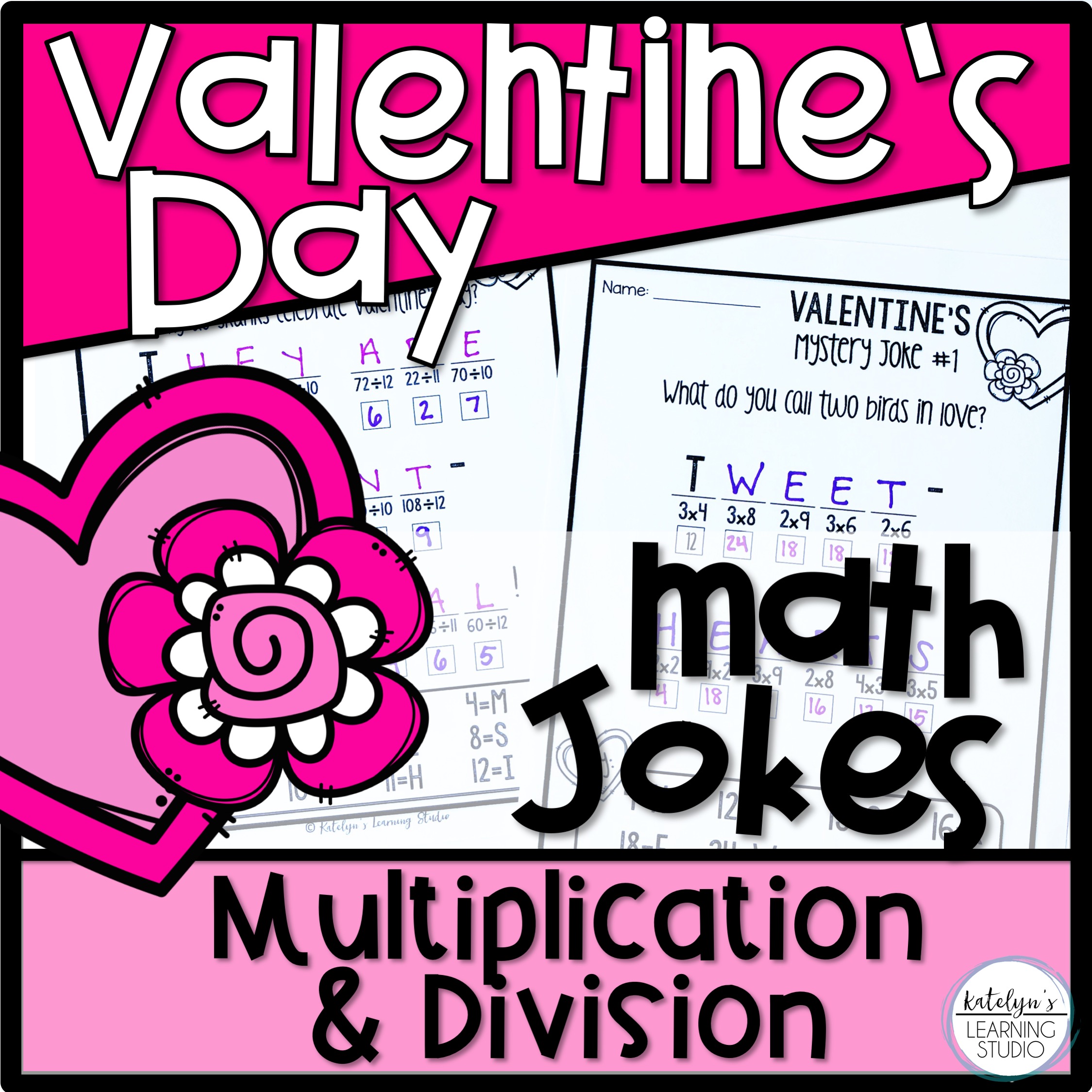 Valentines Day Multiplication and Division Worksheets | Made By Teachers