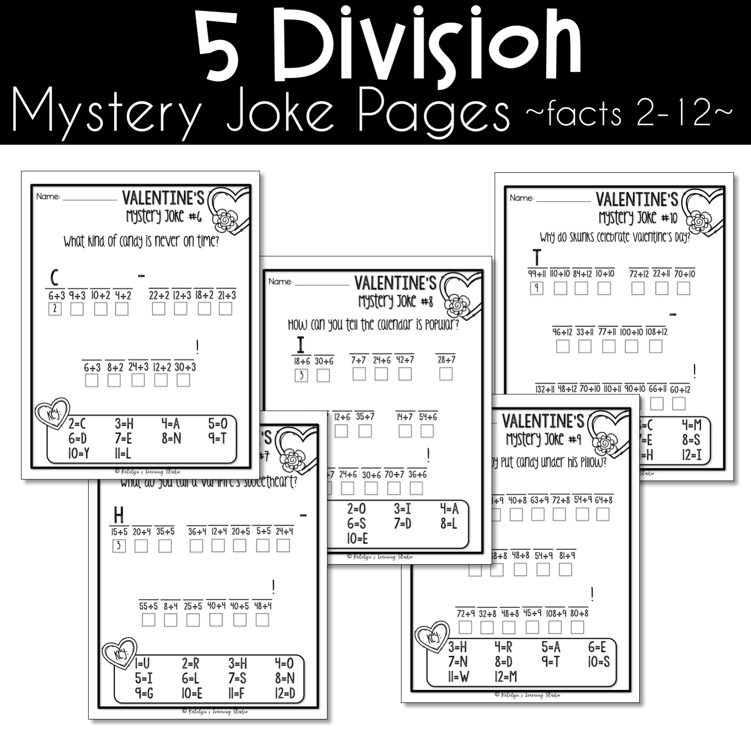 Valentines Day Multiplication and Division Worksheets | Made By Teachers