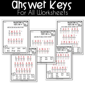 Valentines Day Multiplication and Division Worksheets | Made By Teachers