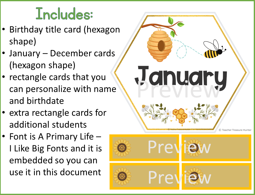 Busy bees classroom decor | Birthday bulletin board display | Made By ...