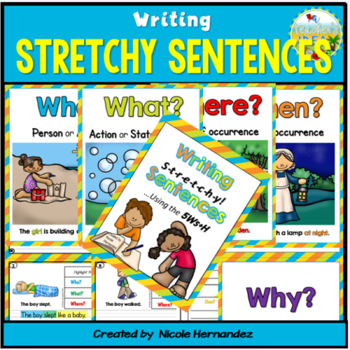 Building Sentences - Stretch a Sentence Using the 5Ws + H | Made By ...