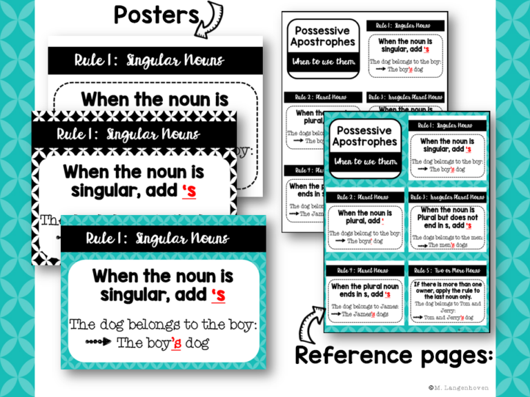 Possessive Apostrophe Nouns Worksheets and Memorandum | Made By Teachers