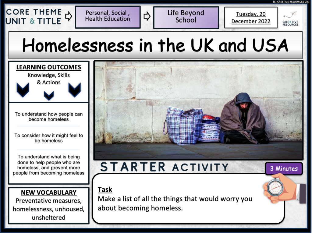 What causes Homelessness | Made By Teachers