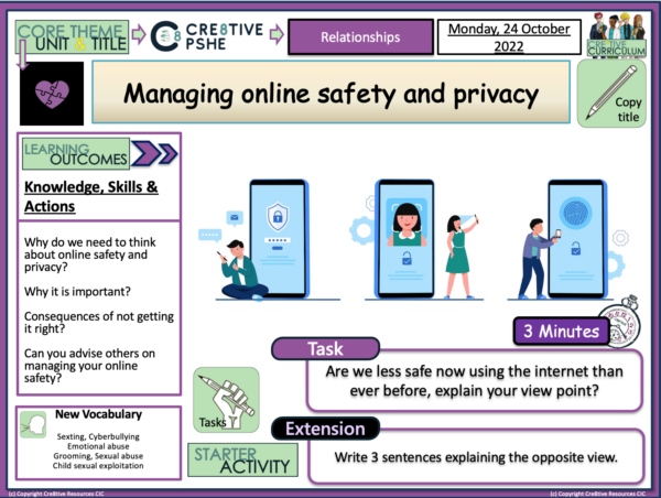 Online safety and Privacy | Made By Teachers