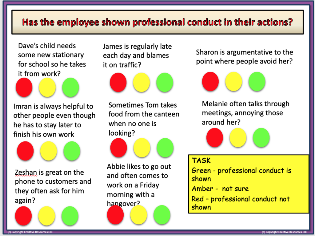 Professional Conduct in the workplace | Made By Teachers