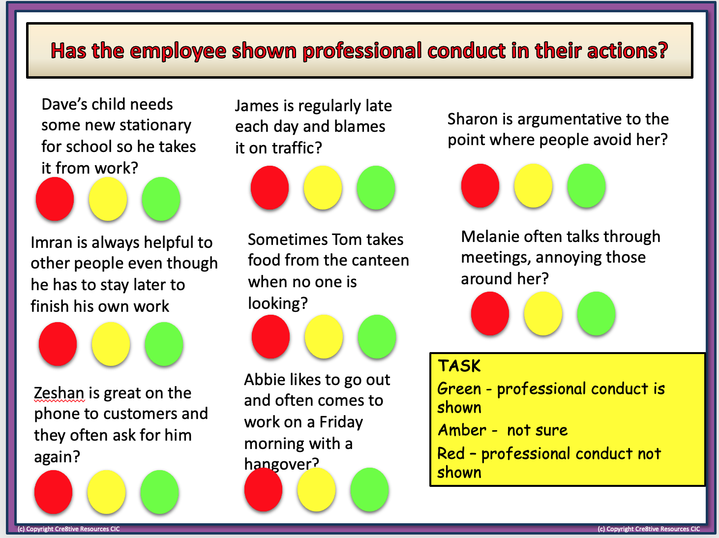 Professional Conduct in the workplace | Made By Teachers