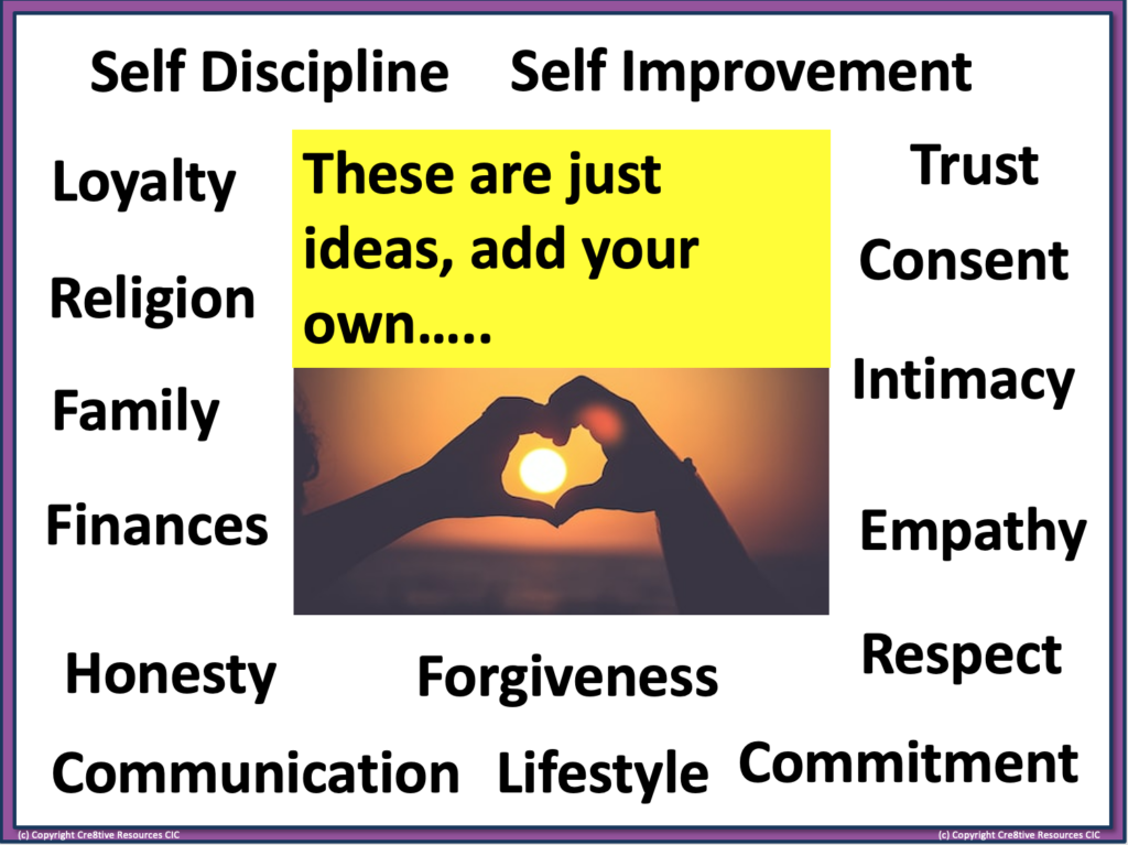 My Relationship Values | Made By Teachers
