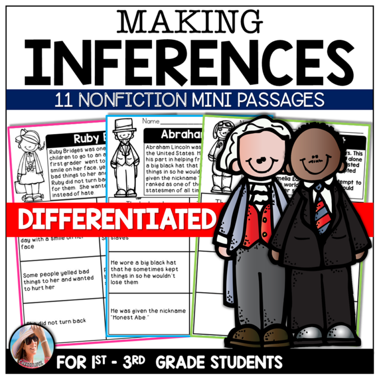 First and Second Grade Making Inferences Nonfiction Passages | Made By ...