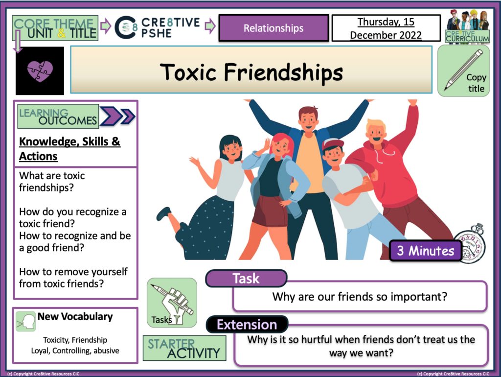 What are toxic friendships | Made By Teachers