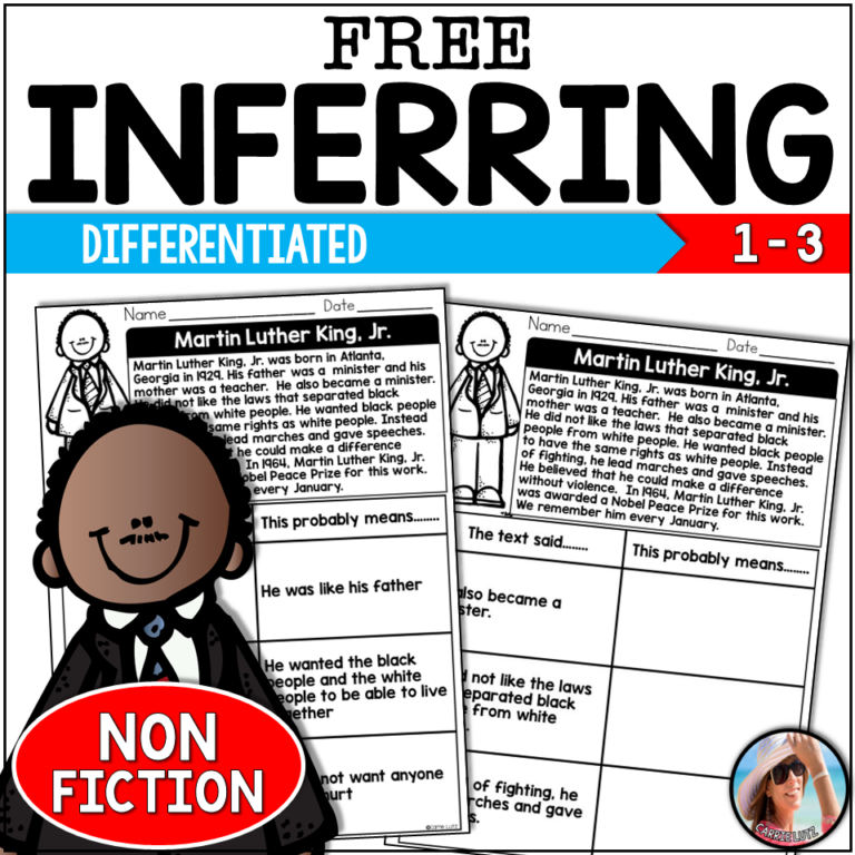 Free Making Inferences Martin Luther King, Jr. Passage Reading ...