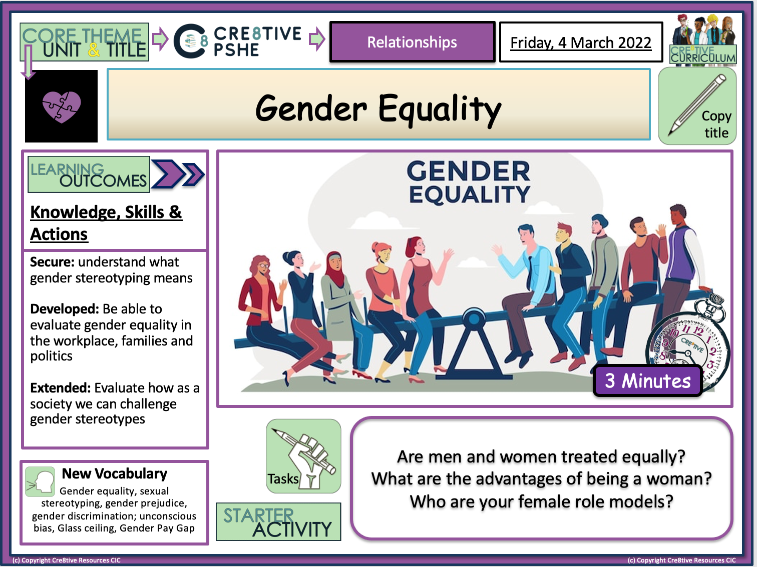 Gender Equality | Made By Teachers