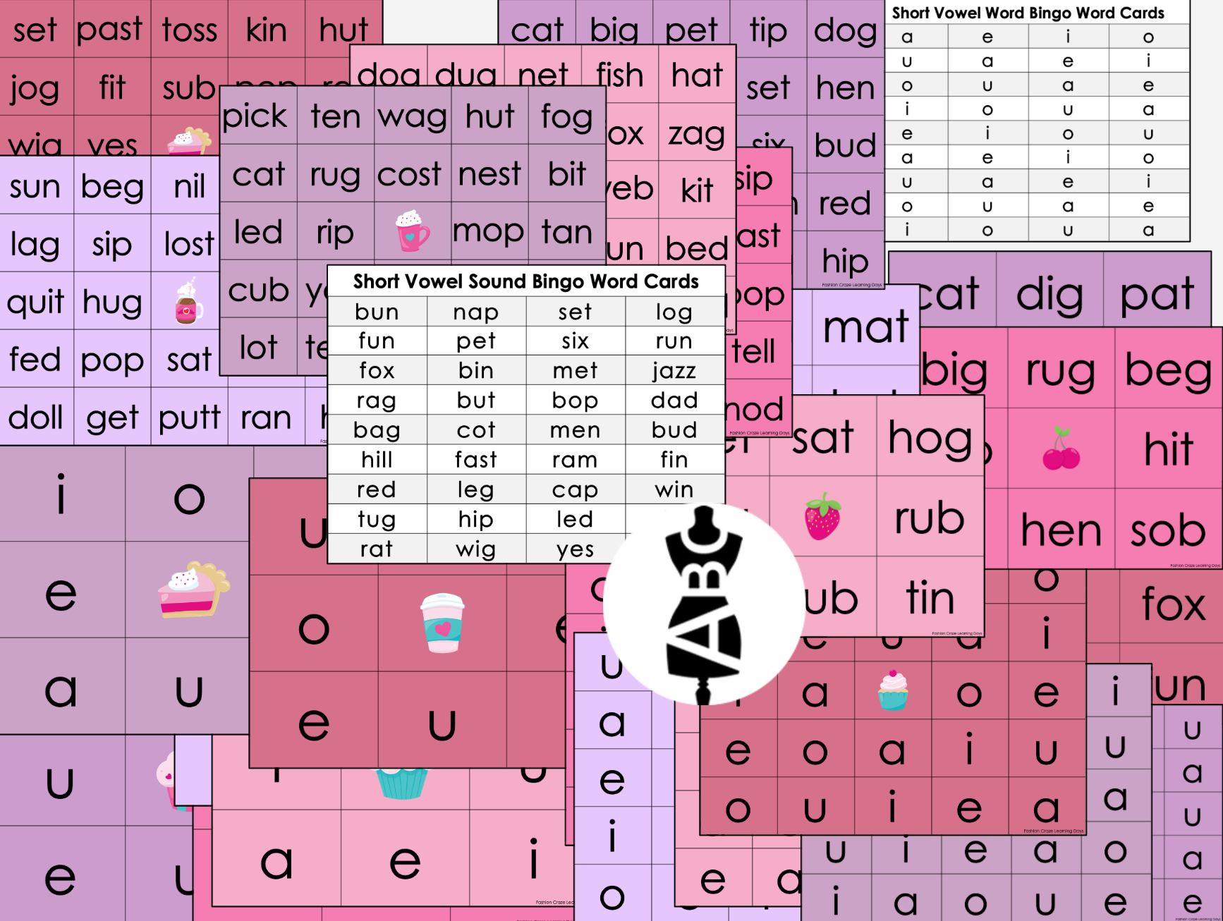 Valentine's Day Short Vowel Bingo | Made By Teachers