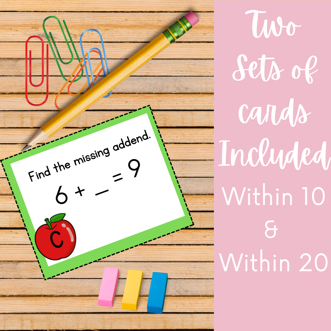 Missing Addends Task Cards (Scoot Game) | Made By Teachers