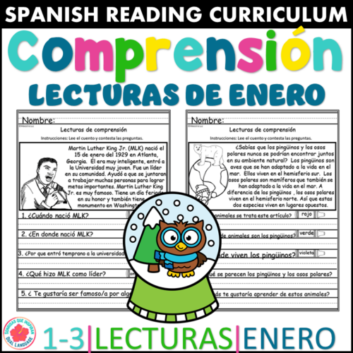 Lecturas de Comprensión Enero | Made By Teachers