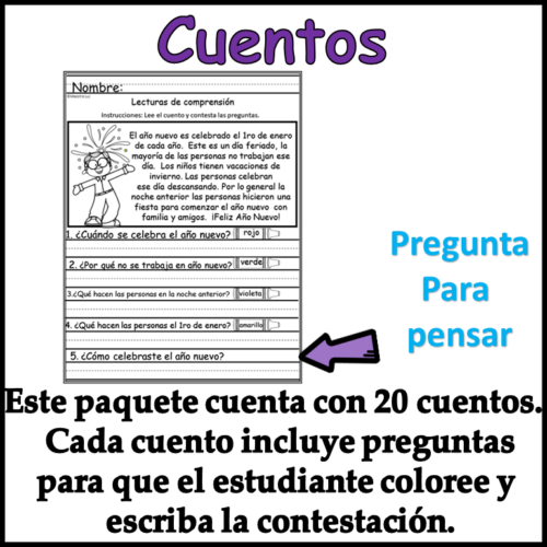 Lecturas de Comprensión Enero | Made By Teachers