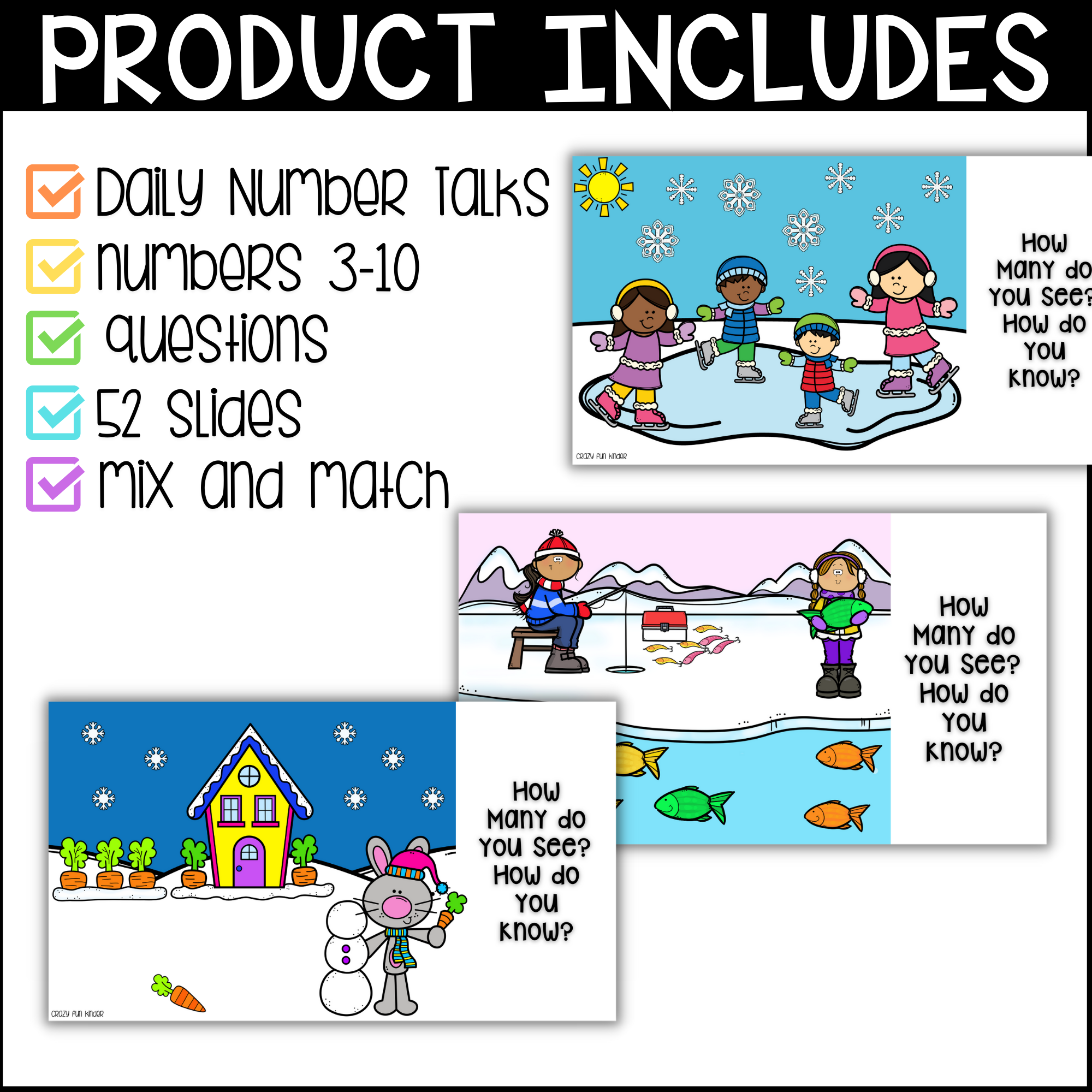 January Number Talks for Kindergarten | Made By Teachers
