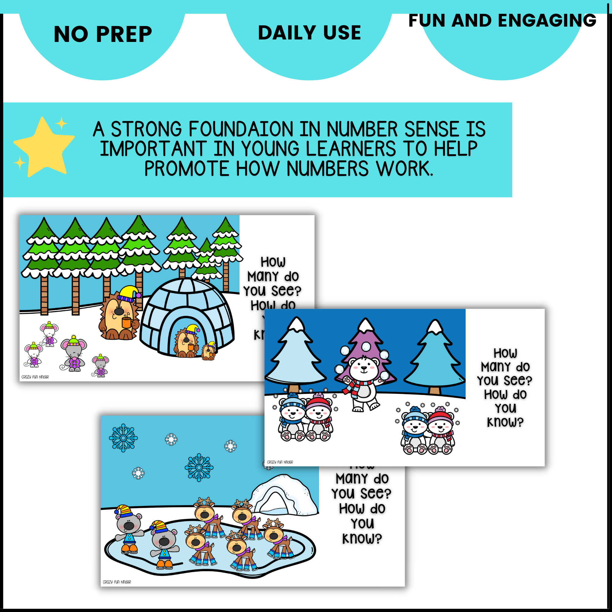 January Number Talks for Kindergarten | Made By Teachers