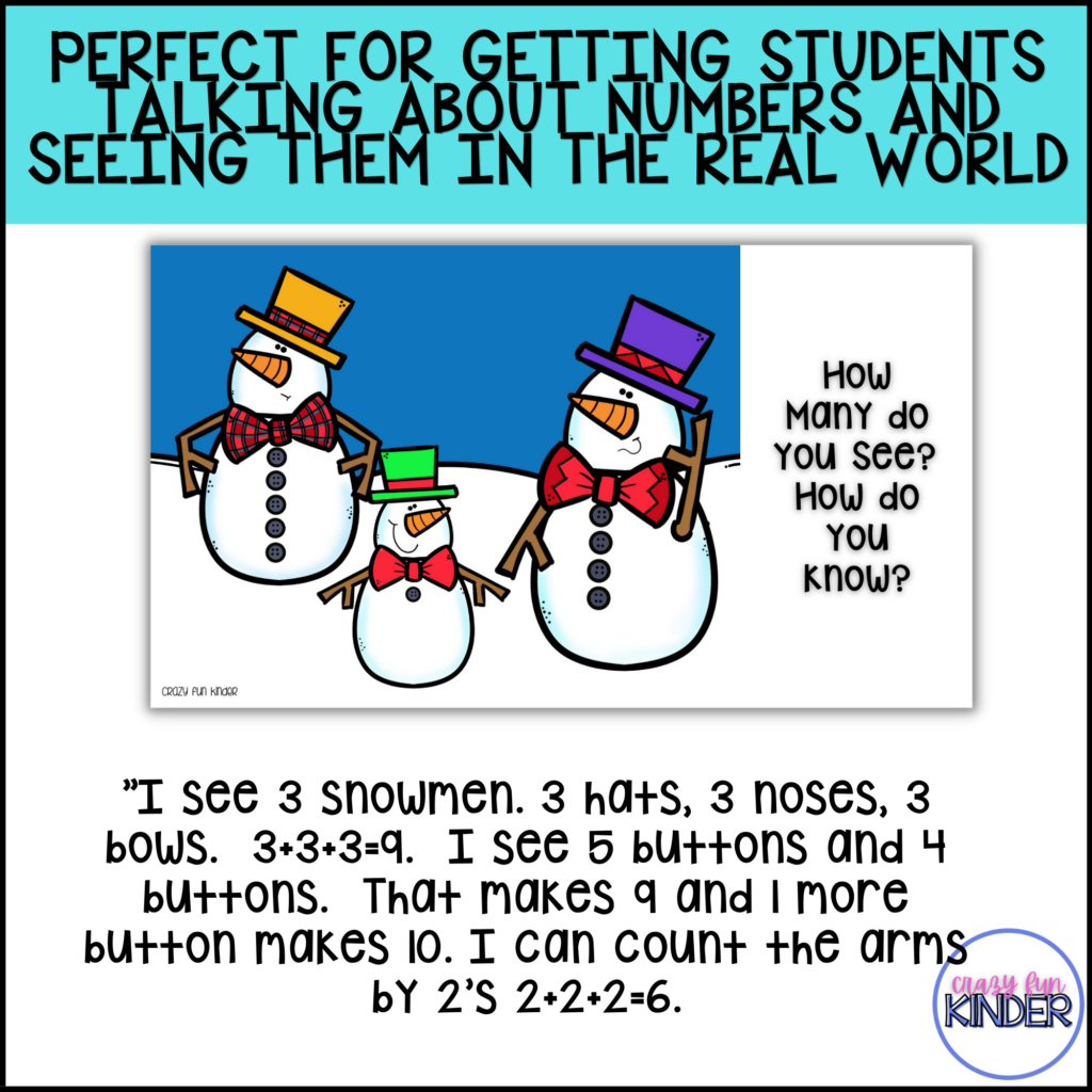 January Number Talks for Kindergarten | Made By Teachers