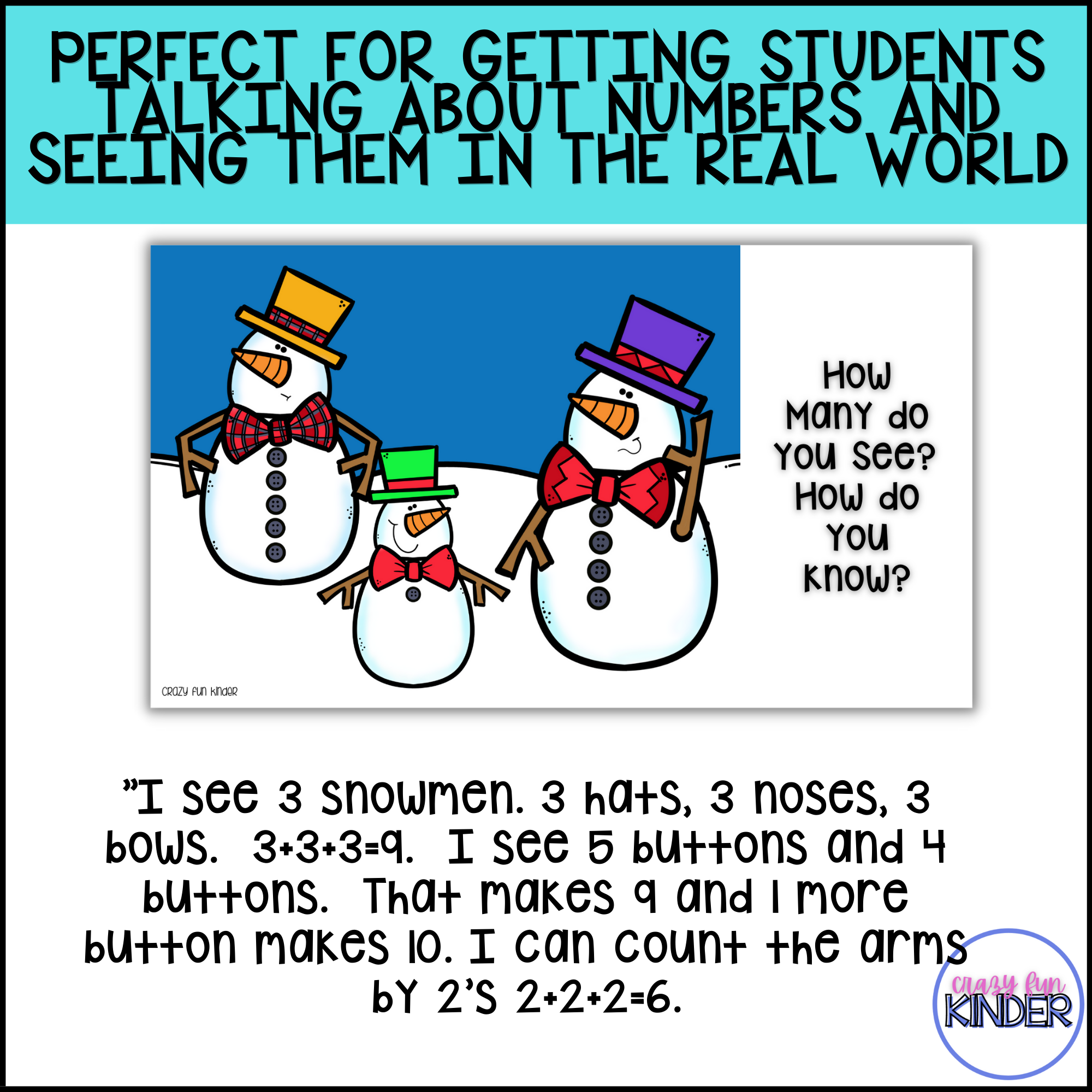 January Number Talks for Kindergarten | Made By Teachers