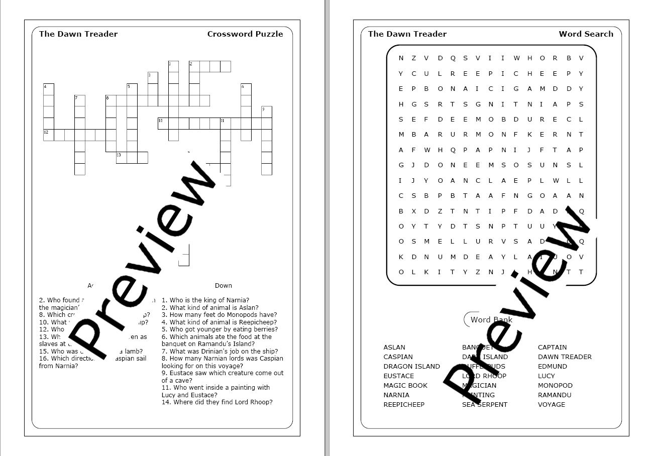 C. S. Lewis "The Voyage of the Dawn Treader" worksheets | Made By Teachers