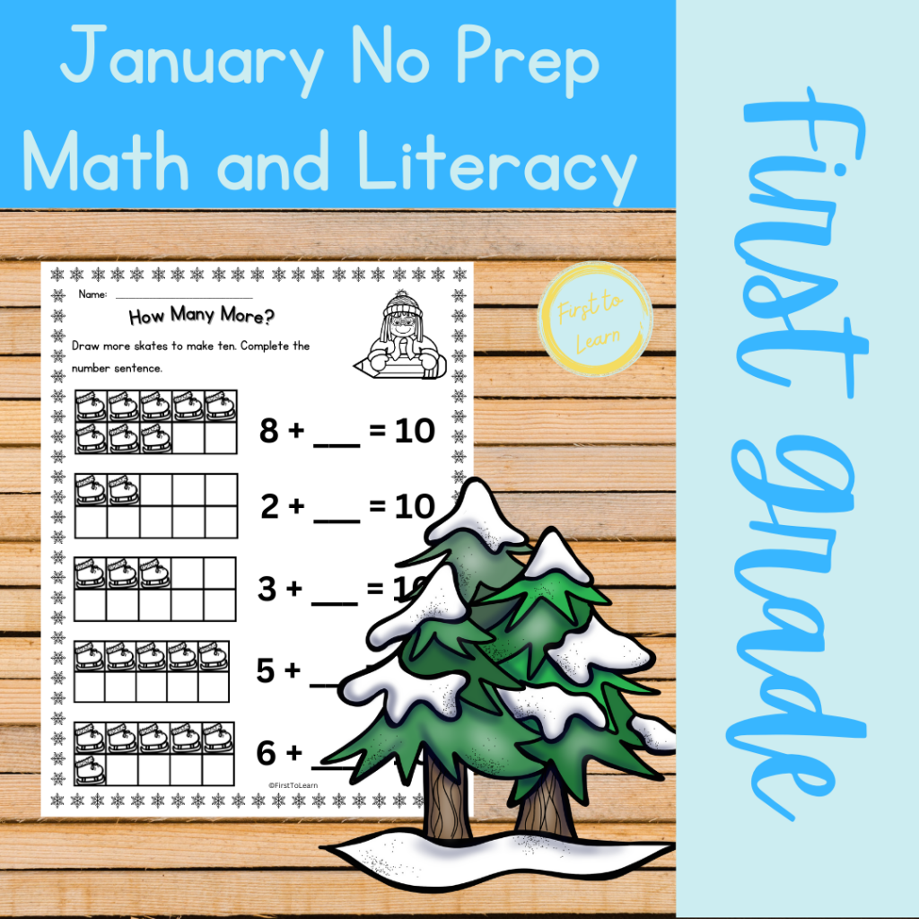 January NO PREP Math & ELA (First Grade) | Made By Teachers