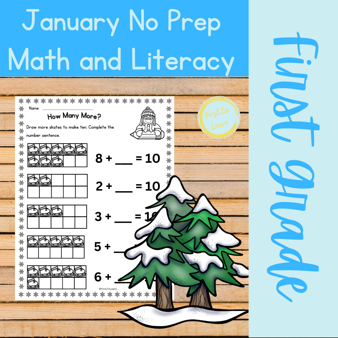 January NO PREP Math & ELA (First Grade) | Made By Teachers