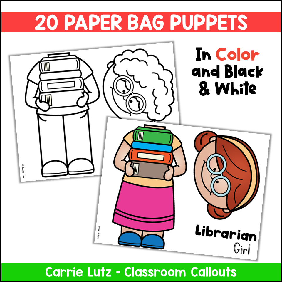 Community Helpers Crafts / Puppets - Boys and Girls for each Job | Made ...