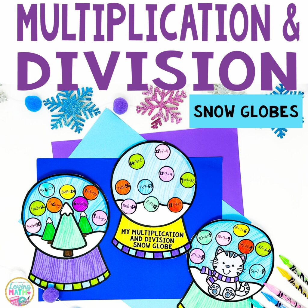 Multiplication and Division Winter Math Craft | Made By Teachers