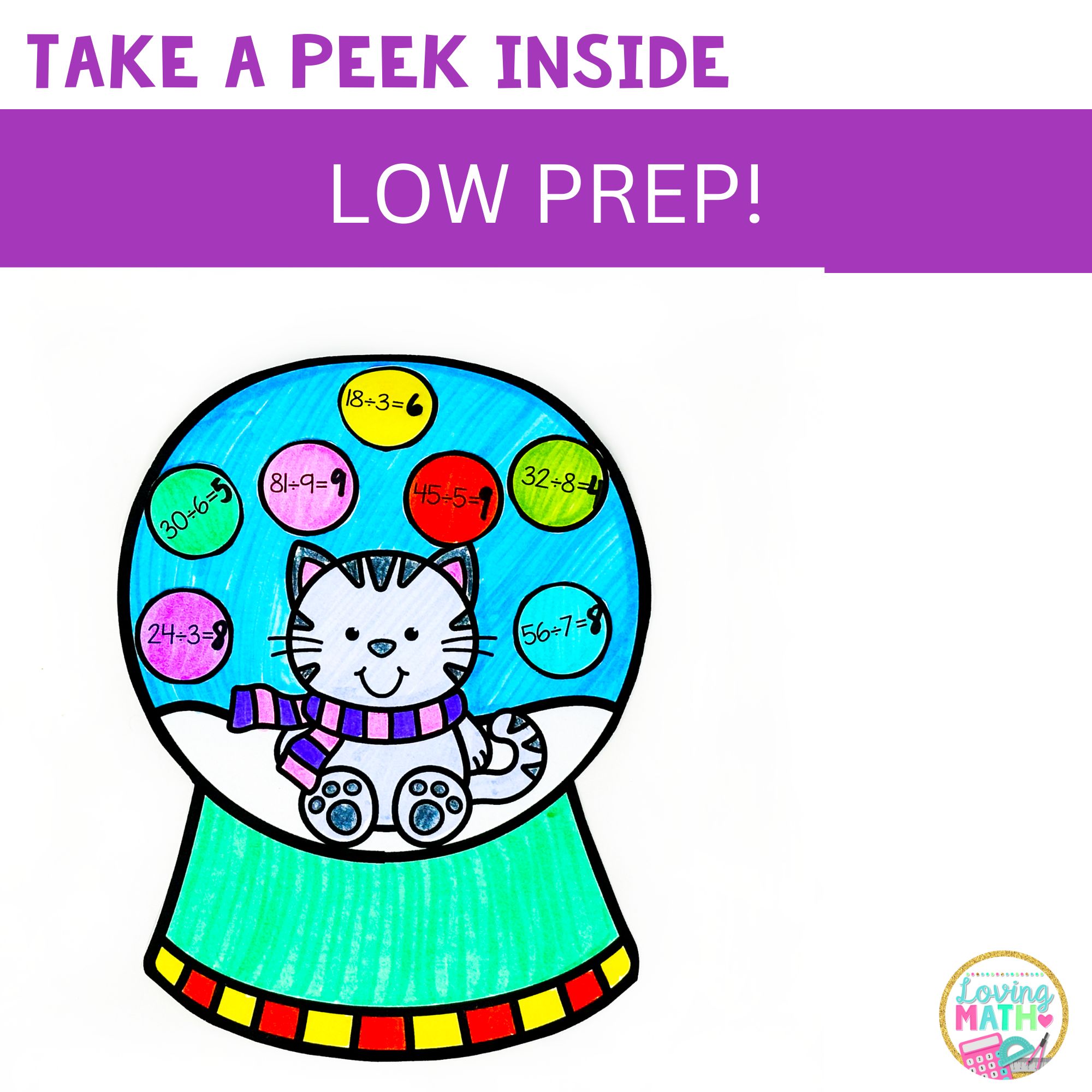 Multiplication and Division Winter Math Craft | Made By Teachers