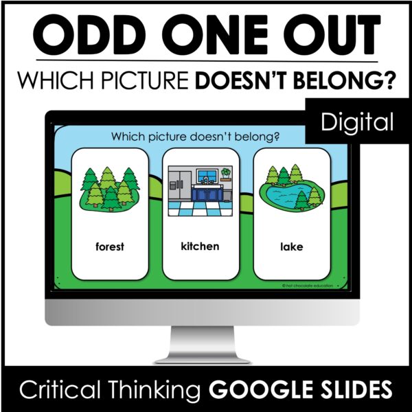 Odd One Out | Printable Speaking Cards & Digital Google Slides™ Bundle ...
