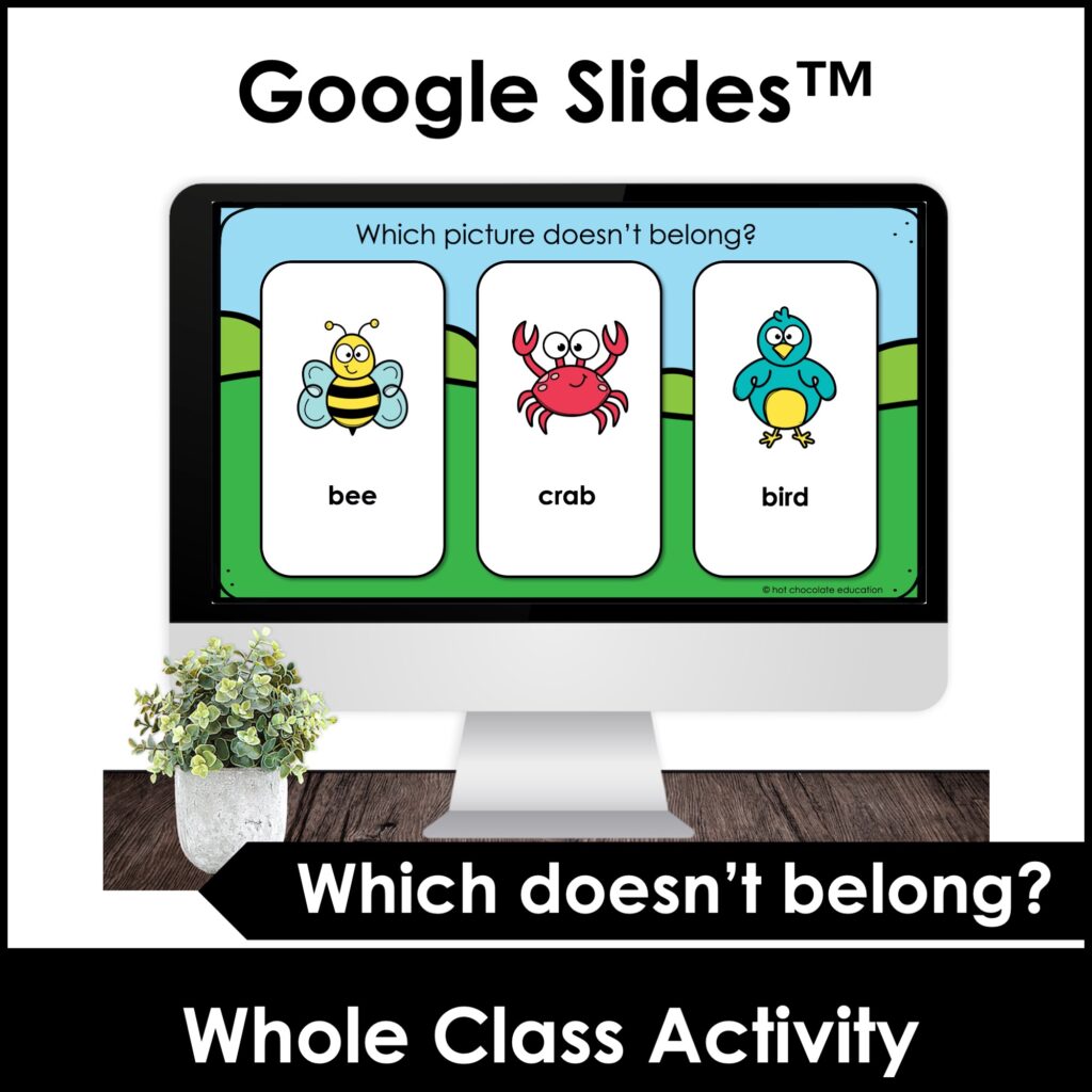 Odd One Out | Printable Speaking Cards & Digital Google Slides™ Bundle ...