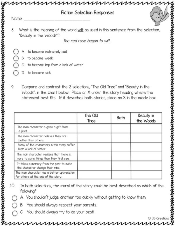 3rd Grade Language Arts State Test Prep Packet Made By Teachers