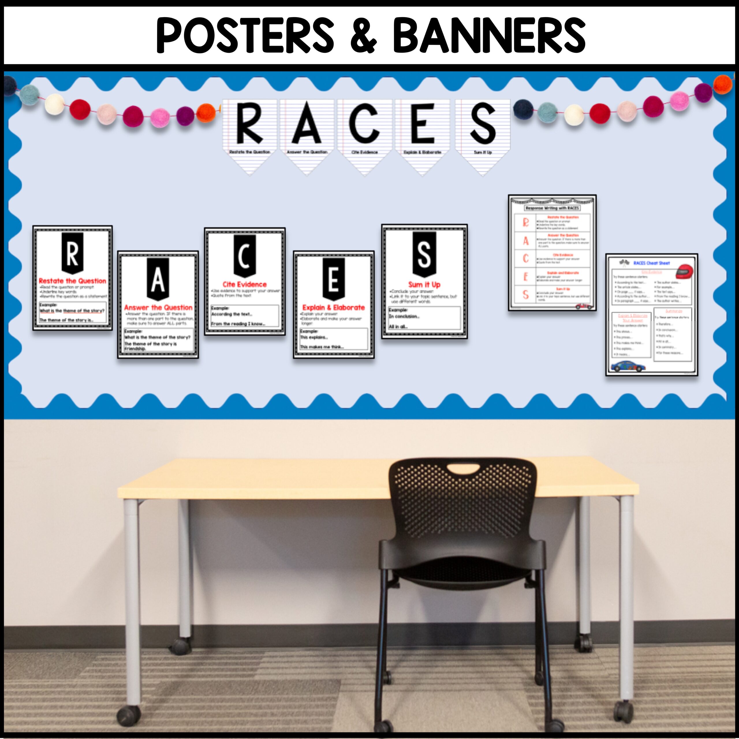 RACE Strategy Writing Resources for Open Ended Questions - Graphic ...
