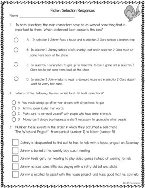 4th Grade Language Arts State Test Prep Packet | Made By Teachers