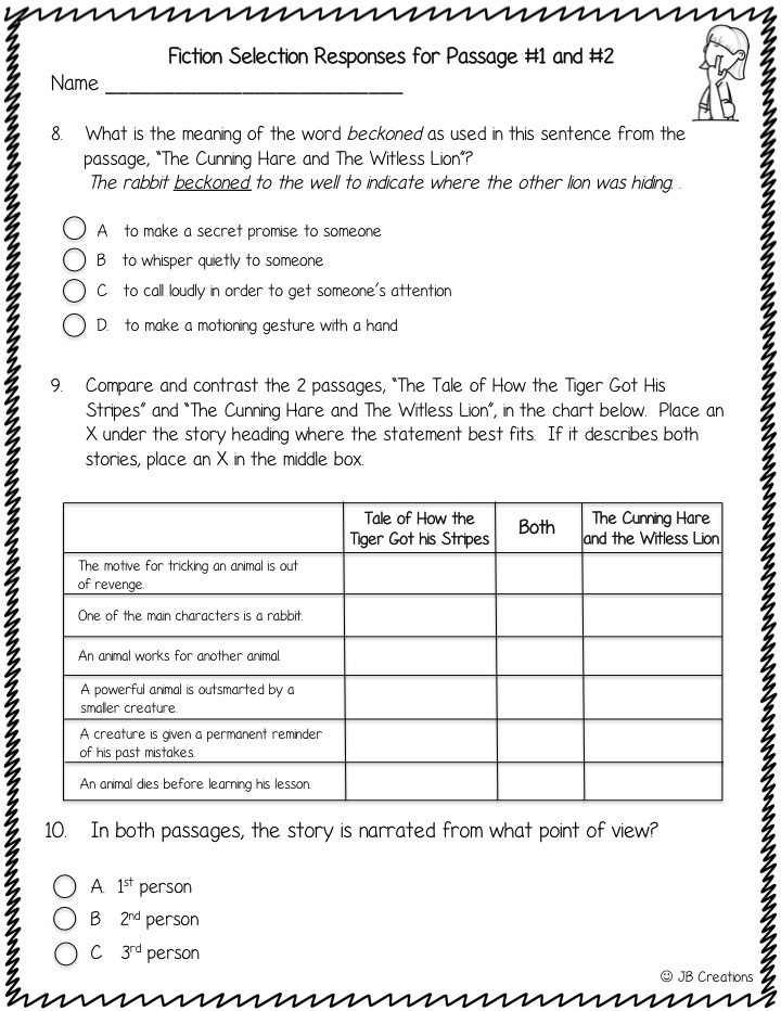5th Grade Language Arts State Test Prep Packet | Made By Teachers