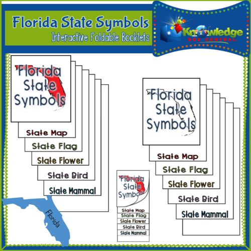 Florida State Symbols Interactive Foldable Booklets | Made By Teachers
