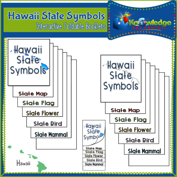 Hawaii State Symbols Interactive Foldable Booklets | Made By Teachers