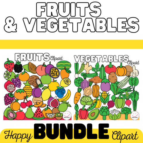 Fruits and Vegetables Clipart BUNDLE | Made By Teachers