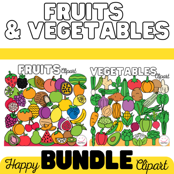 Fruits and Vegetables Clipart BUNDLE | Made By Teachers