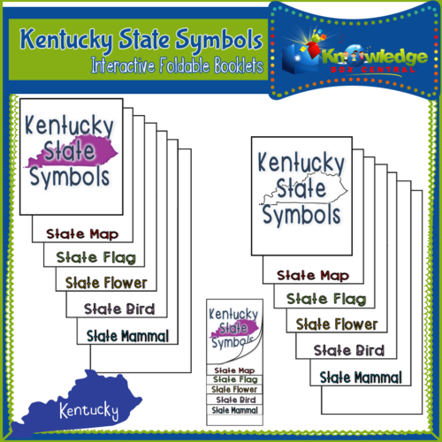 Kentucky State Symbols Interactive Foldable Booklets | Made By Teachers