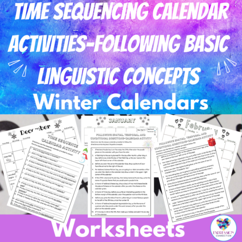 Time Sequence Calendar Questions and Following Linguistic Concepts ...