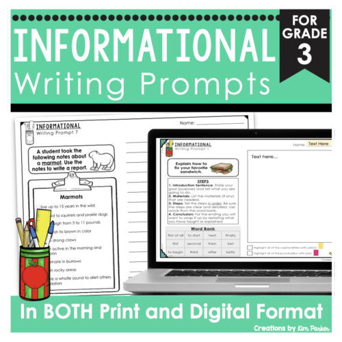 Informational Writing Prompts for Third Grade | Made By Teachers