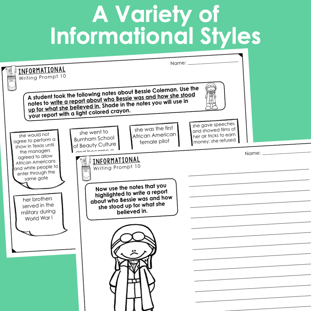 Informational Writing Prompts for Third Grade | Made By Teachers