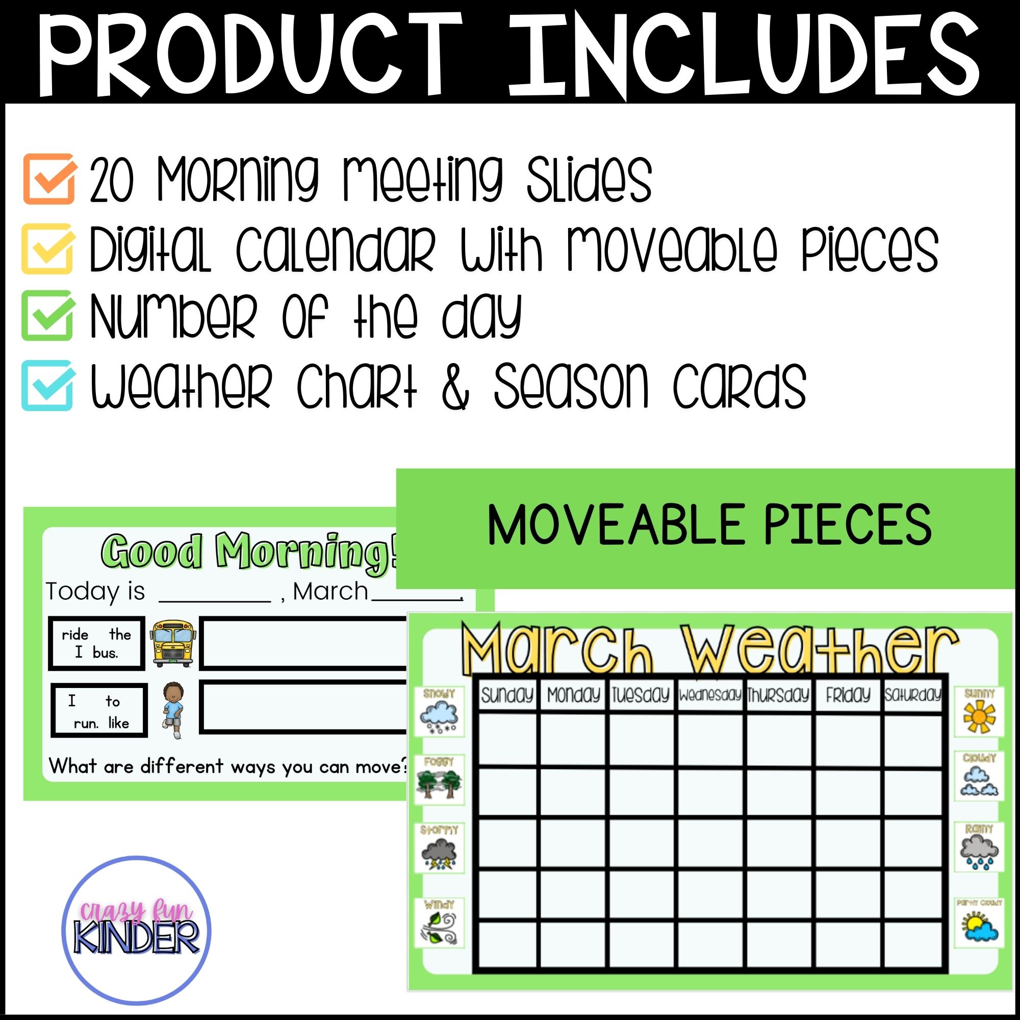 March Morning Meeting for Google Slides | Made By Teachers