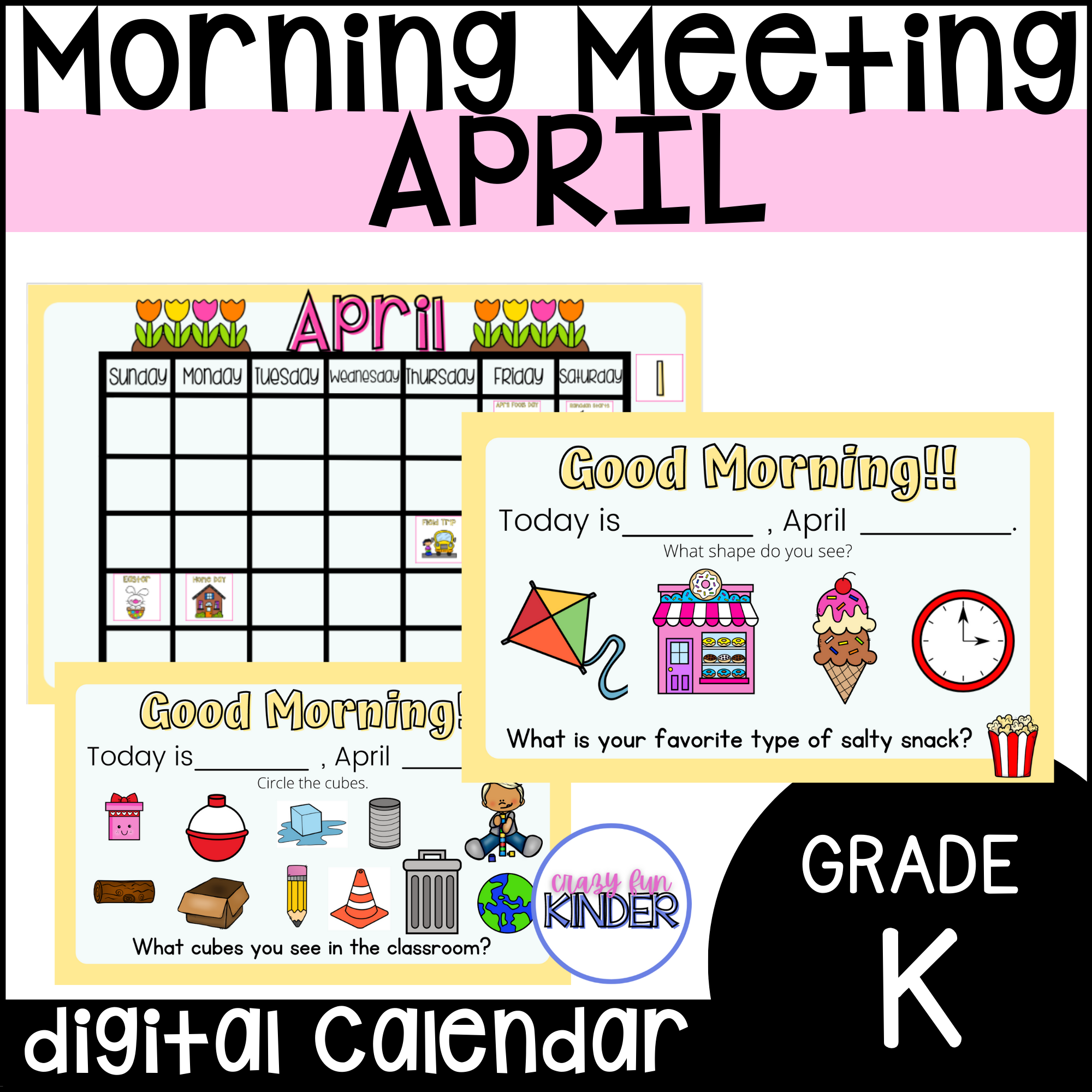 April Morning Meeting for Google Slides | Made By Teachers