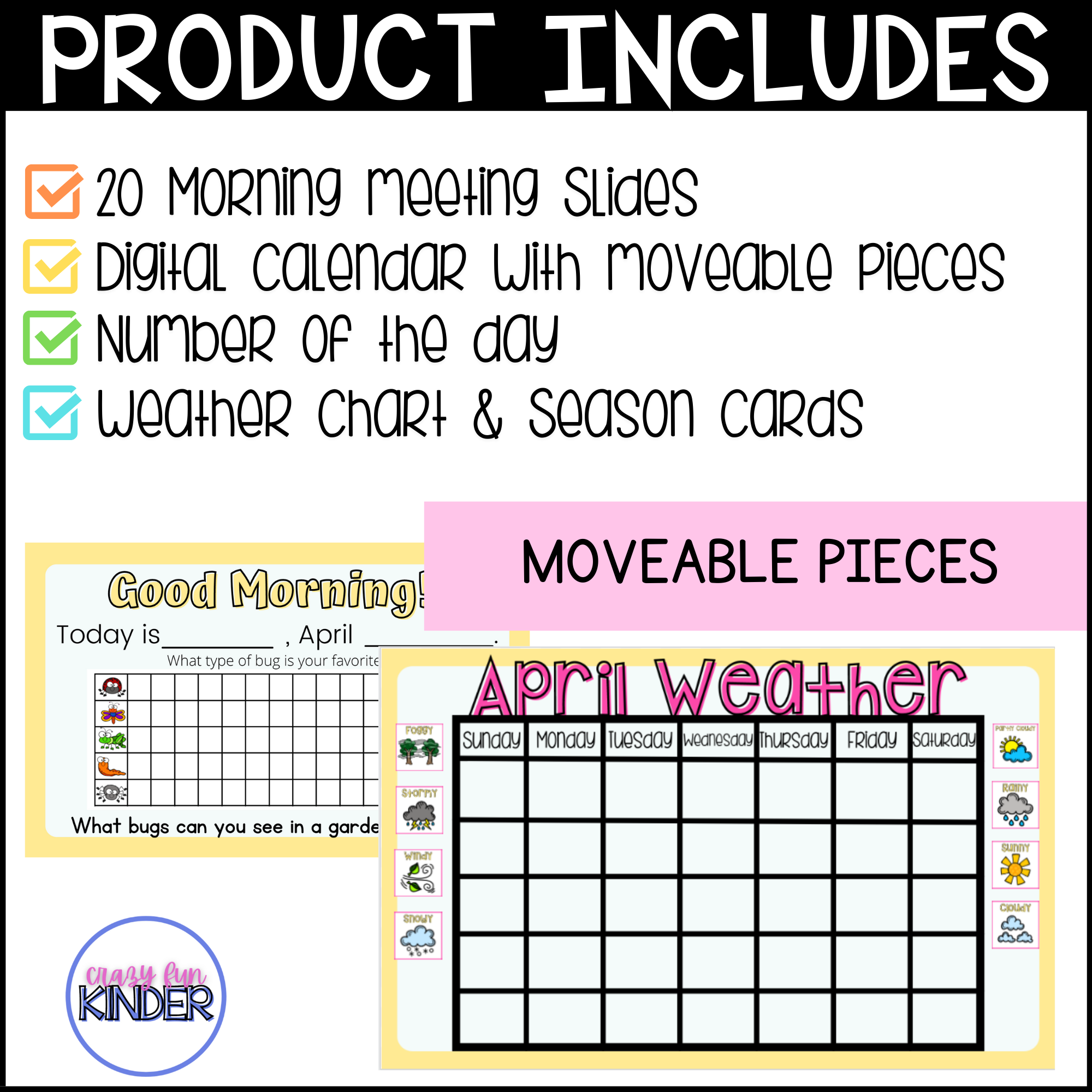 April Morning Meeting for Google Slides | Made By Teachers