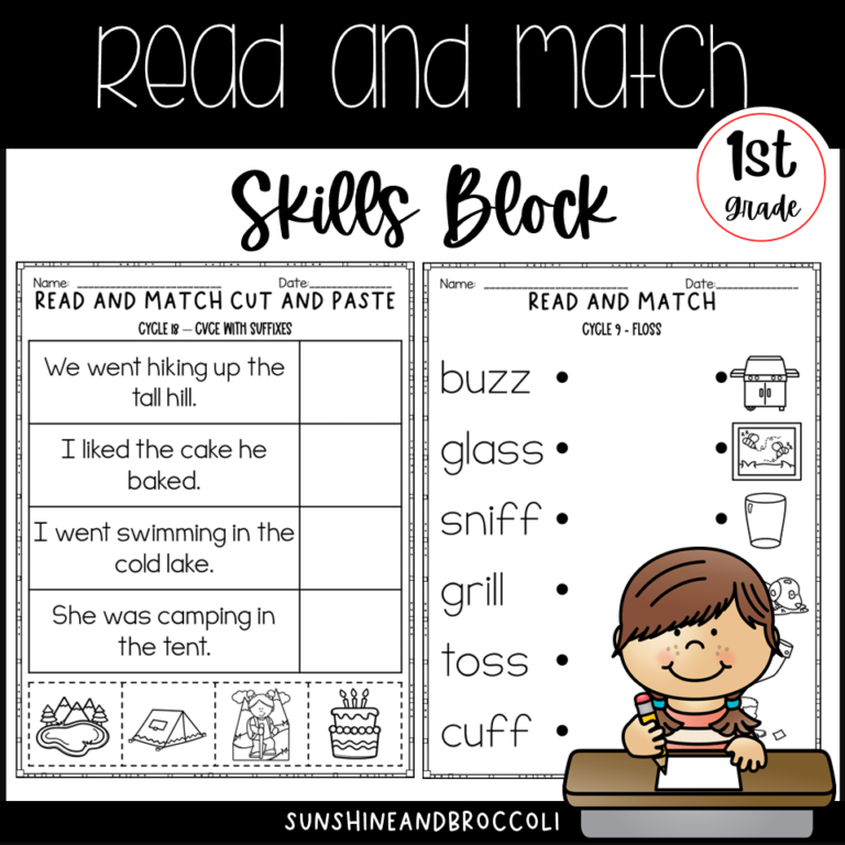 Read and Match | Skills Block | 1st Grade | Made By Teachers