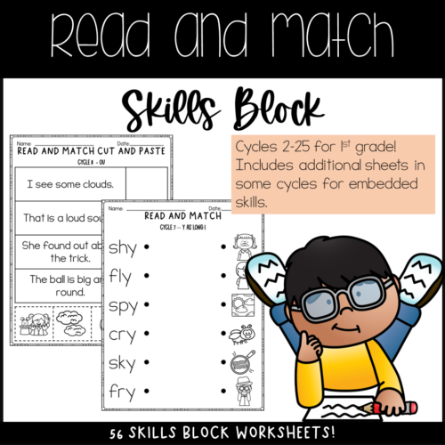 Read and Match | Skills Block | 1st Grade | Made By Teachers