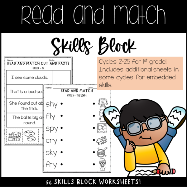 Read and Match | Skills Block | 1st Grade | Made By Teachers
